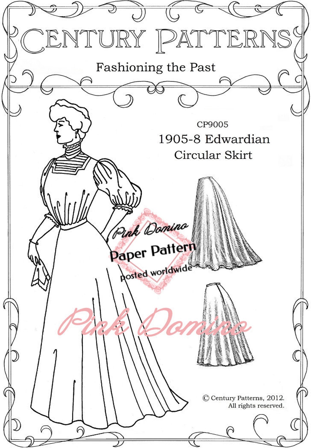 Edwardian Circular Skirt Pattern C1905-1908 Century Patterns. - Etsy
