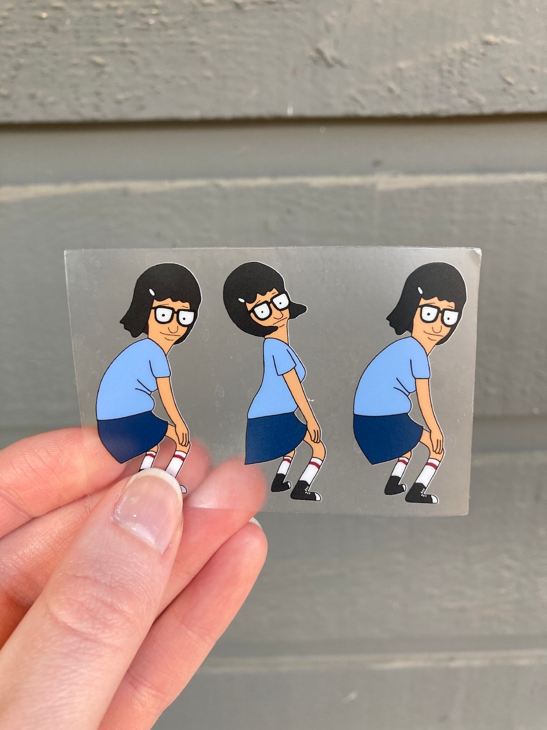 Tina Belcher Twerking Transparent Sticker, Bobs Burgers, Tina Dancing ...
