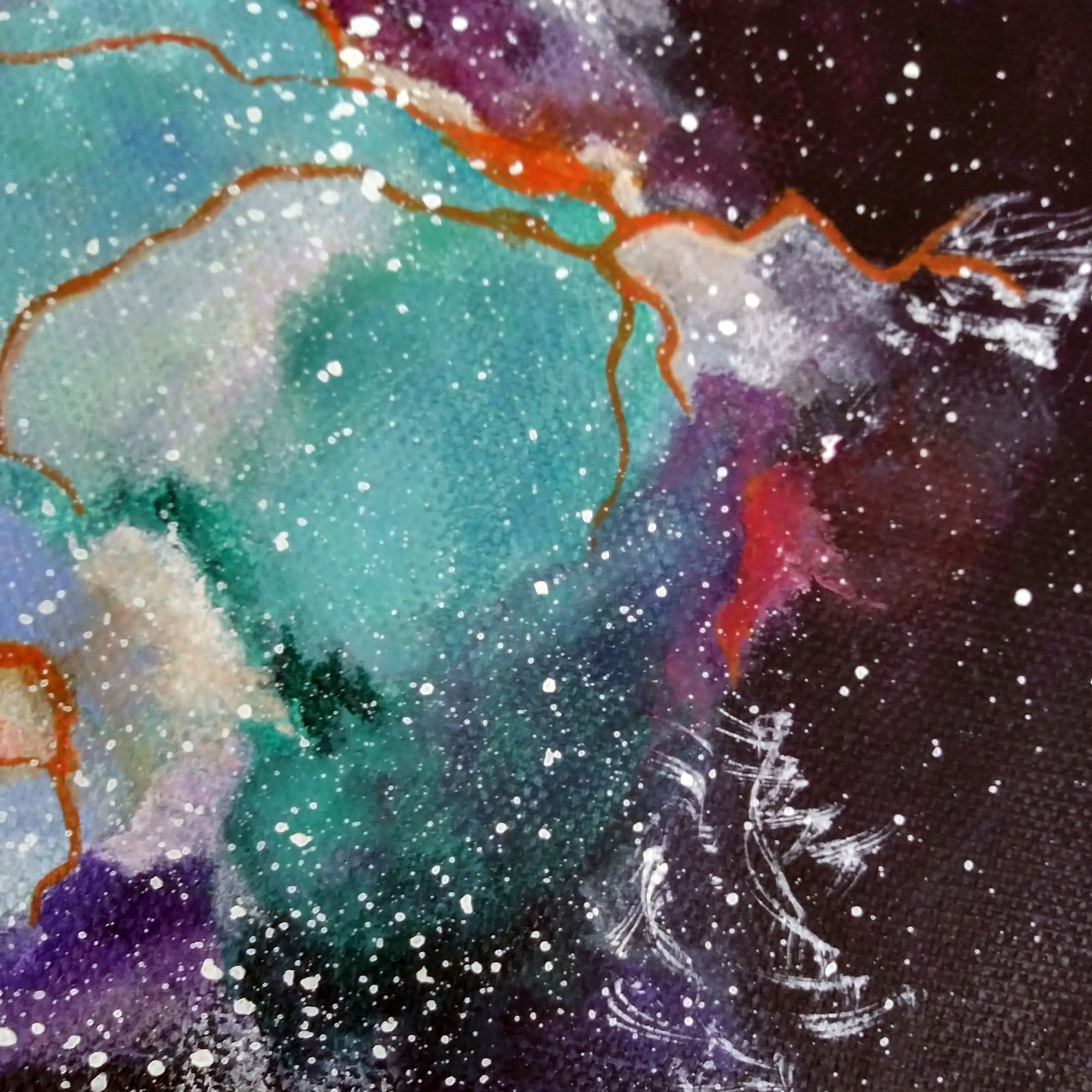 Galaxy Painting Galaxy Art Cosmic Wall Art Space | Etsy