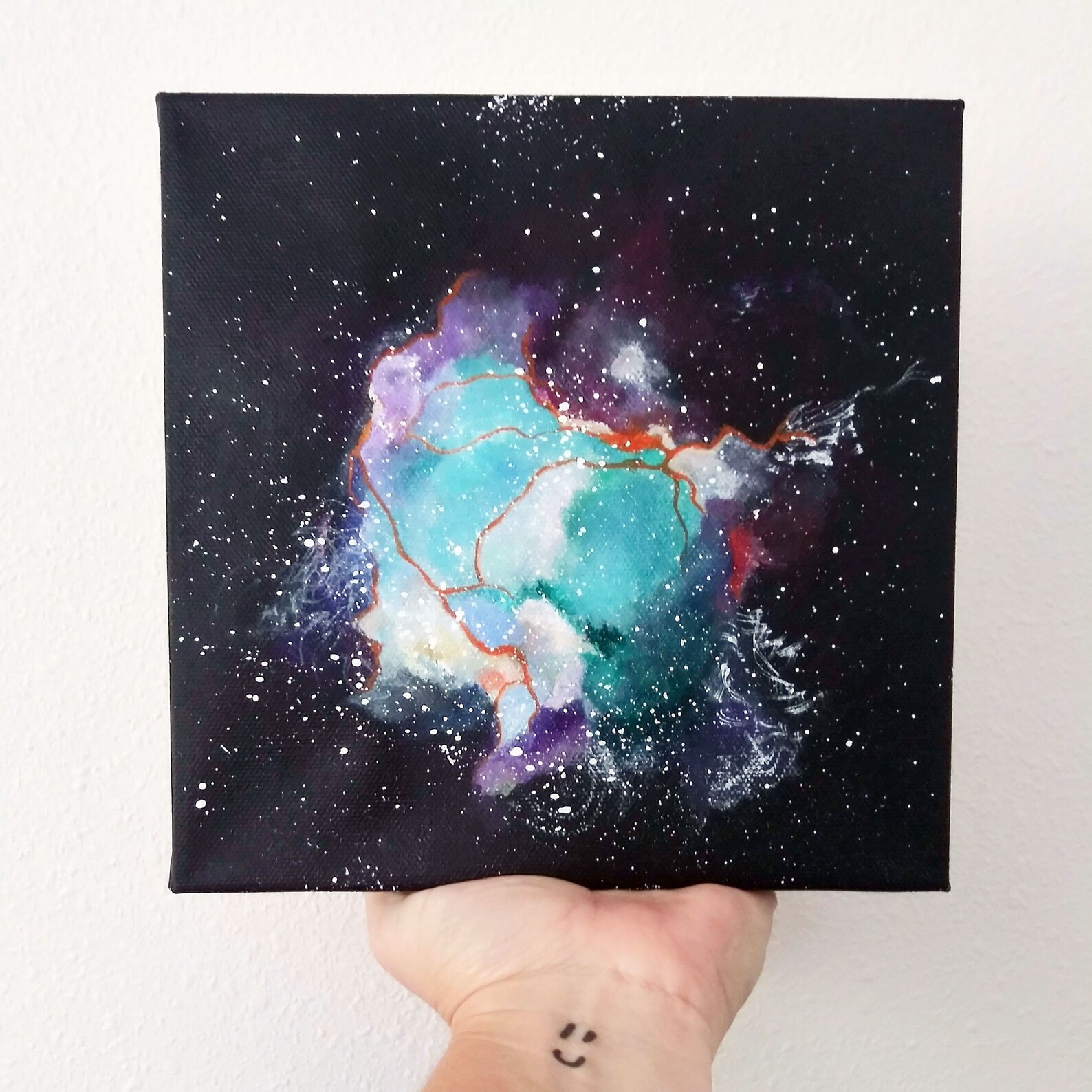 Galaxy Painting Galaxy Art Cosmic Wall Art Space - Etsy