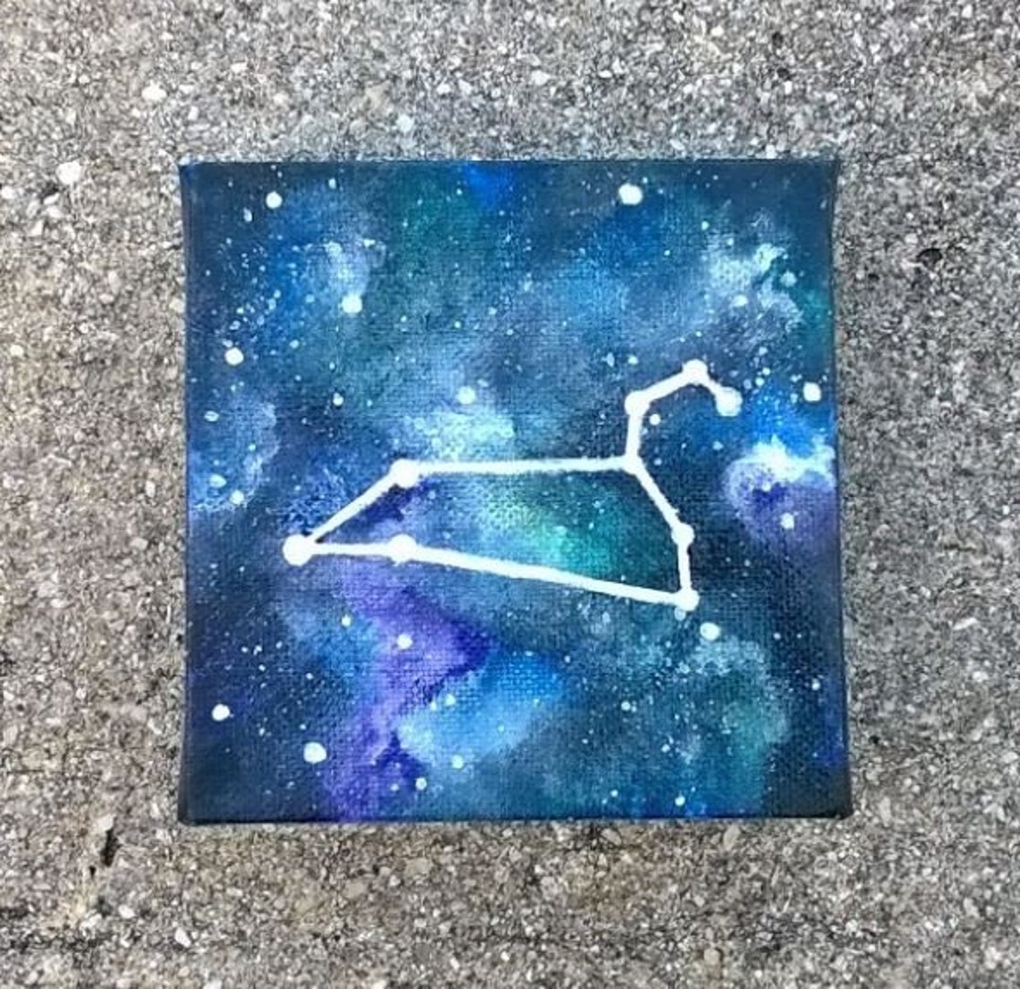 Zodiac Constellation Painting Galaxy Painting Zodiac Art - Etsy
