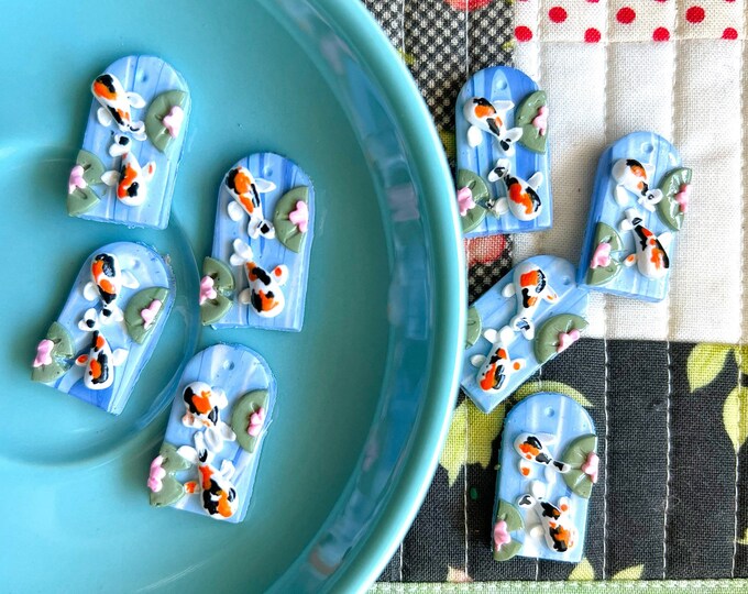 SALE Koi Fish Arch Japanese Nature Knitting Crochet Progress Keeper ...