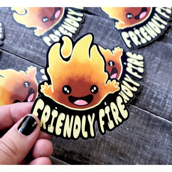 Paper & Party Supplies Paper Stickers, Labels & Tags Friendly fire ...