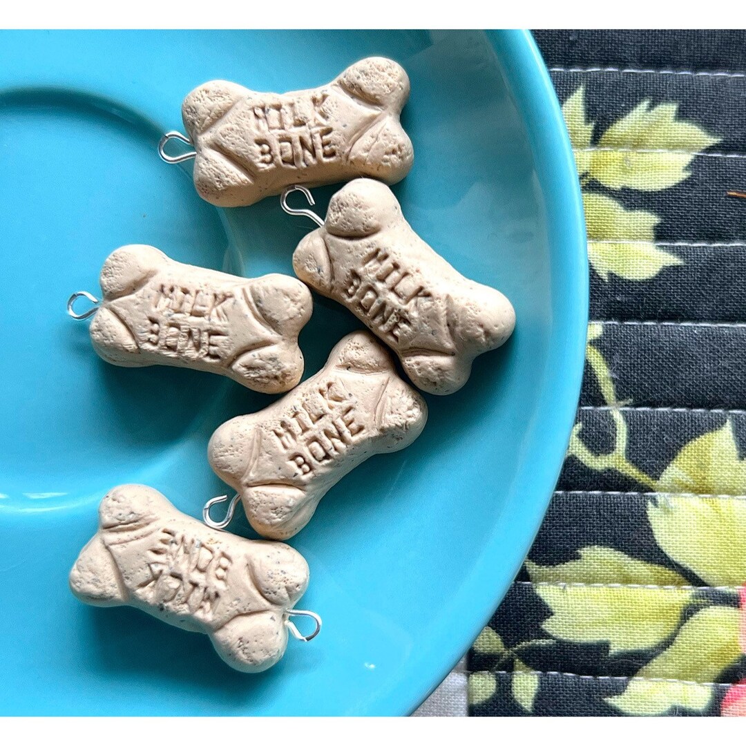 PREORDER Tan Dog Bone Treat Knitting Crochet Progress Keeper Food ...