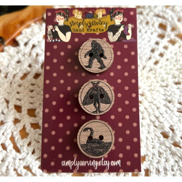 Wood Buttons - Etsy