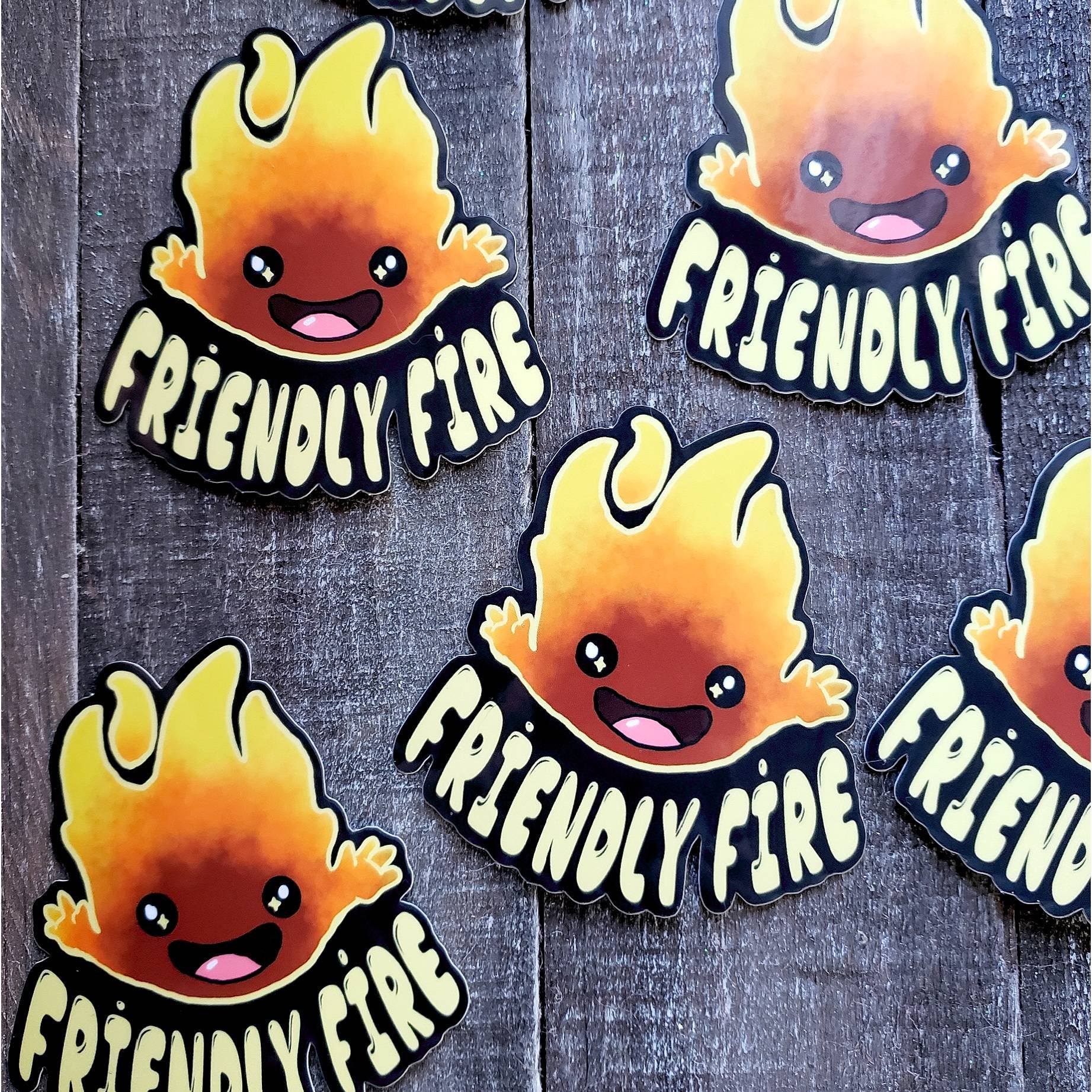 Paper & Party Supplies Paper Stickers, Labels & Tags Friendly fire ...