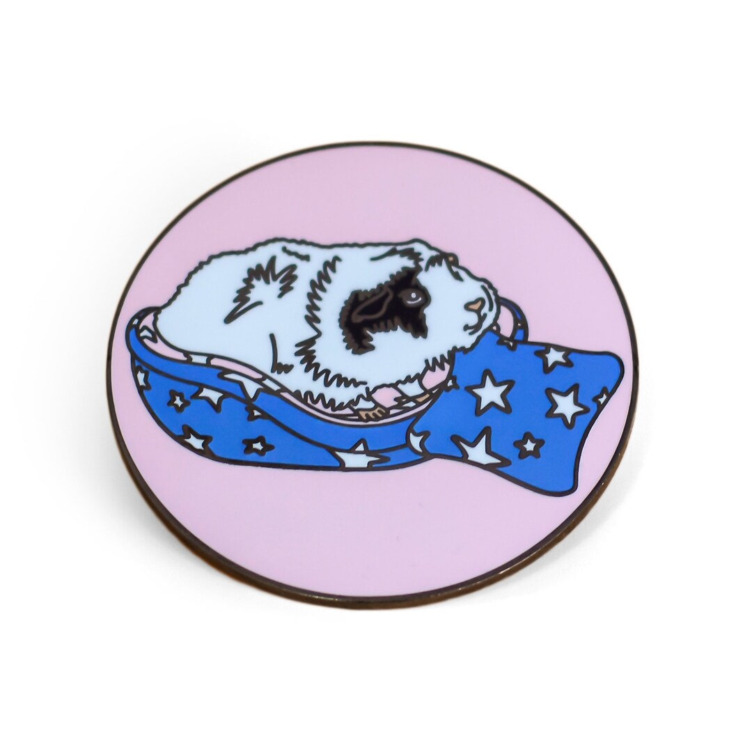 Hard Enamel GUINEA PIG Pin Badge JEWELLERY Hypoallergenic Peppers in ...