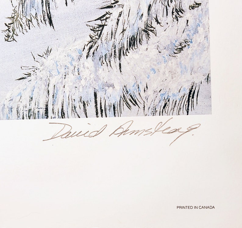 Winter Hideaway by David Armstrong - Artist Proof RARE 1990 Signed ...