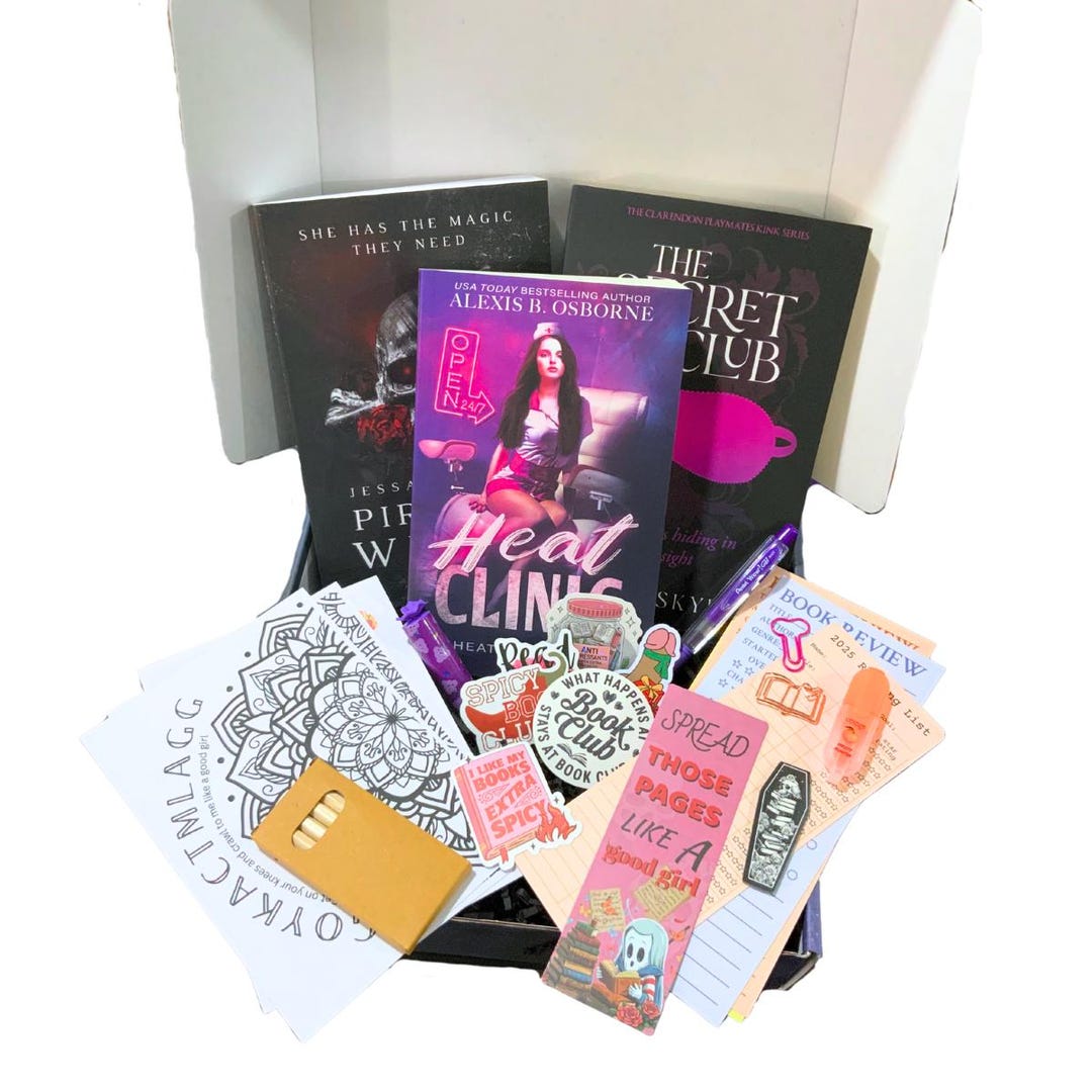 Mystery Smut Romance Book Box: Spicy Reader Gift Set - Etsy