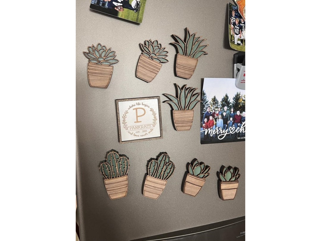 Succulent Magnet | Plant Magnet | Plant Lover Gift Idea | Houseplant ...
