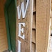 Raised Letter Welcome Sign Vertical Welcome Sign Rustic Front Porch ...