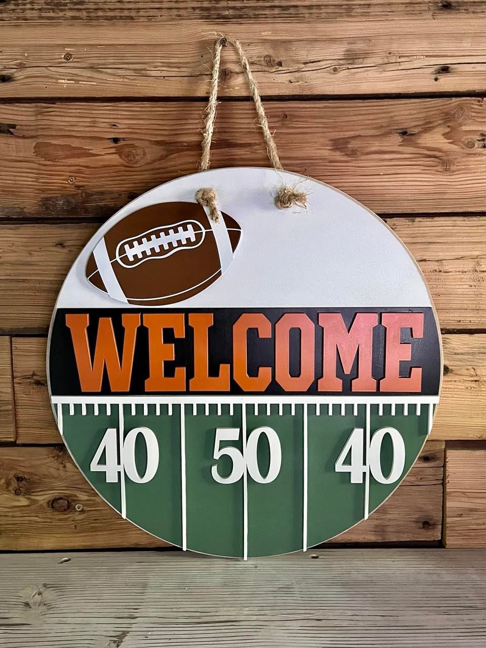 Football Sign Custom School Sign Custom Welcome Sign - Etsy