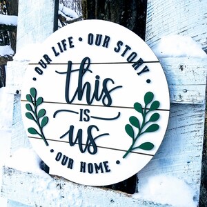 This is Us Wood Sign | Shiplap Sign | Our Life Our Story Our Home ...