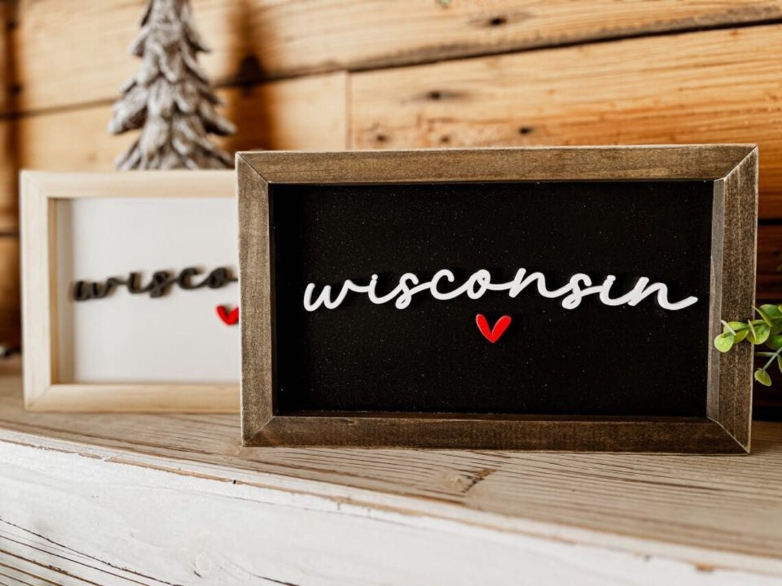 Wisconsin Art | Wisconsin Sign | Wisconsin Decor | Wisconsin Gifts ...