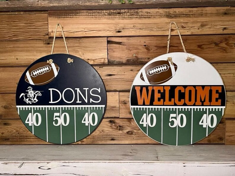 Football Sign Custom School Sign Custom Welcome Sign - Etsy