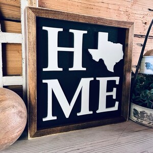 Texas Home Sign | Texas State Sign | House Warming Gift Idea | State ...