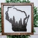Wisconsin Art Wisconsin Sign Wisconsin Northwoods - Etsy
