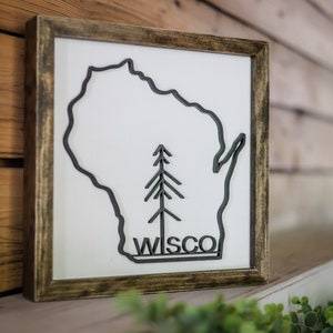 Wisco Sign | Wisconsin Art | Wisconsin Home Sign | Wisconsin Home Decor ...