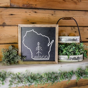 Wisco Sign | Wisconsin Art | Wisconsin Home Sign | Wisconsin Home Decor ...