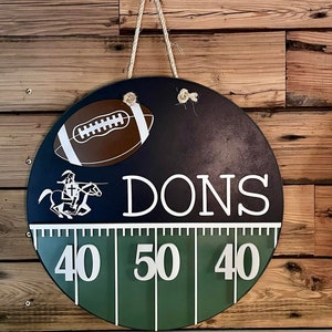 Football Sign | Custom School Sign | Custom Welcome Sign | Football ...