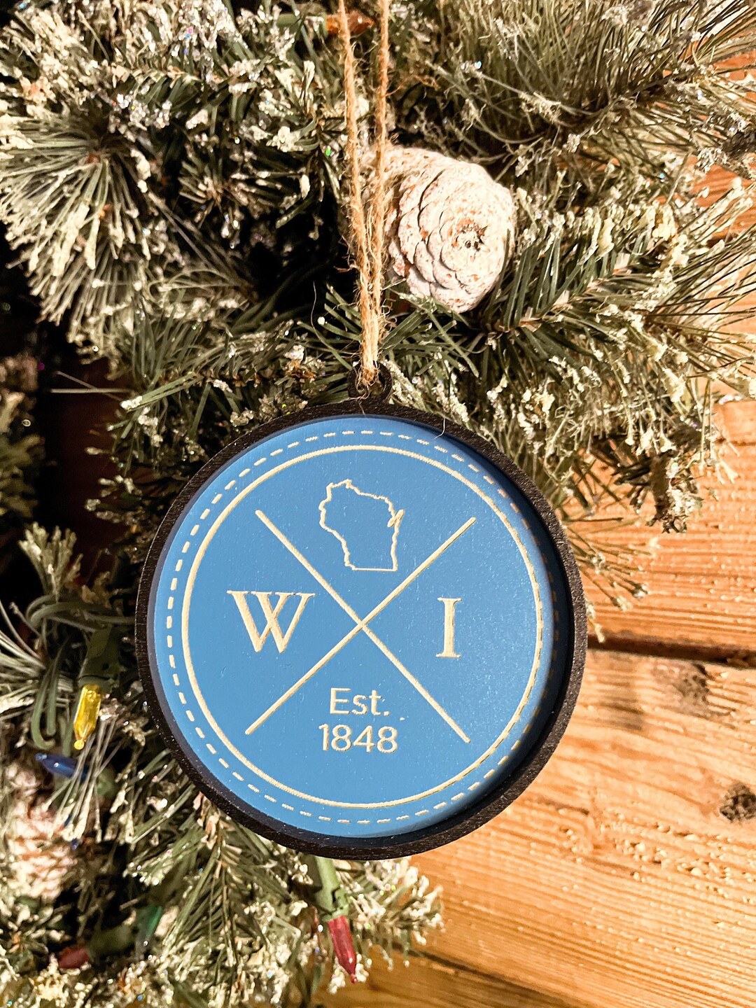 Wisconsin Ornament | Christmas Ornaments | Wisconsin Gifts | Wisconsin ...