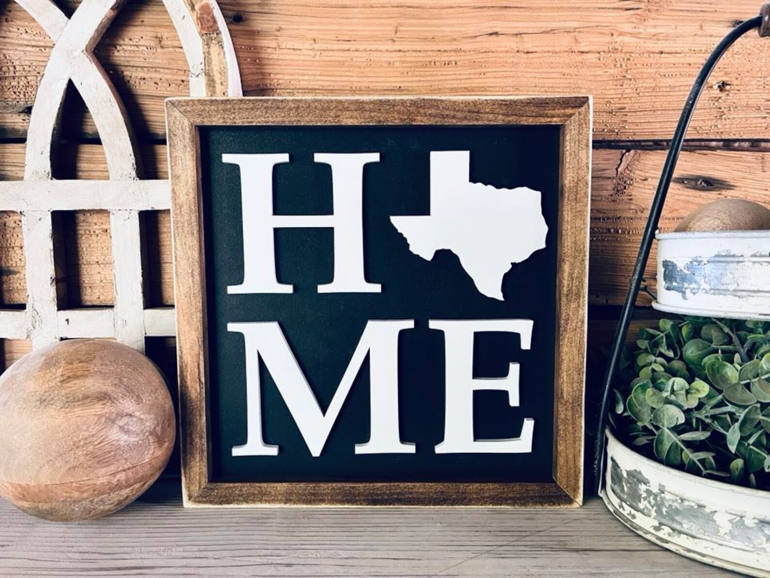 Texas Home Sign | Handmade State Pride Decor - Etsy
