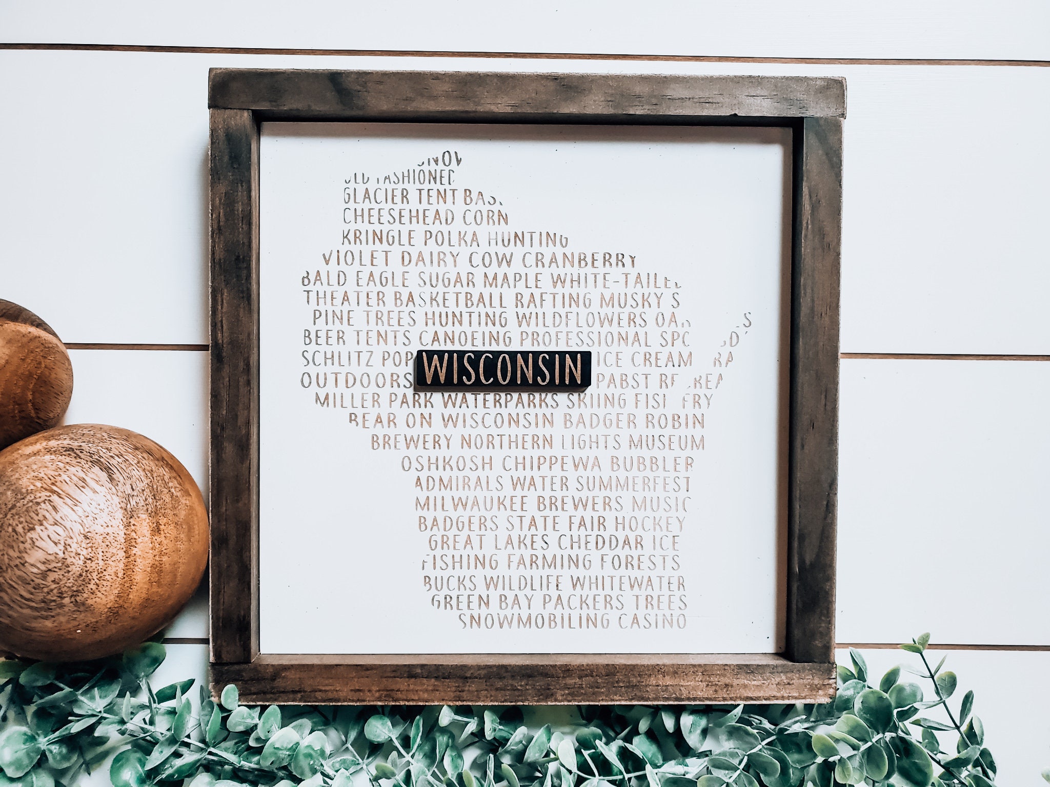 Wisconsin Art Wisconsin Sign Wisconsin Word Art - Etsy Singapore