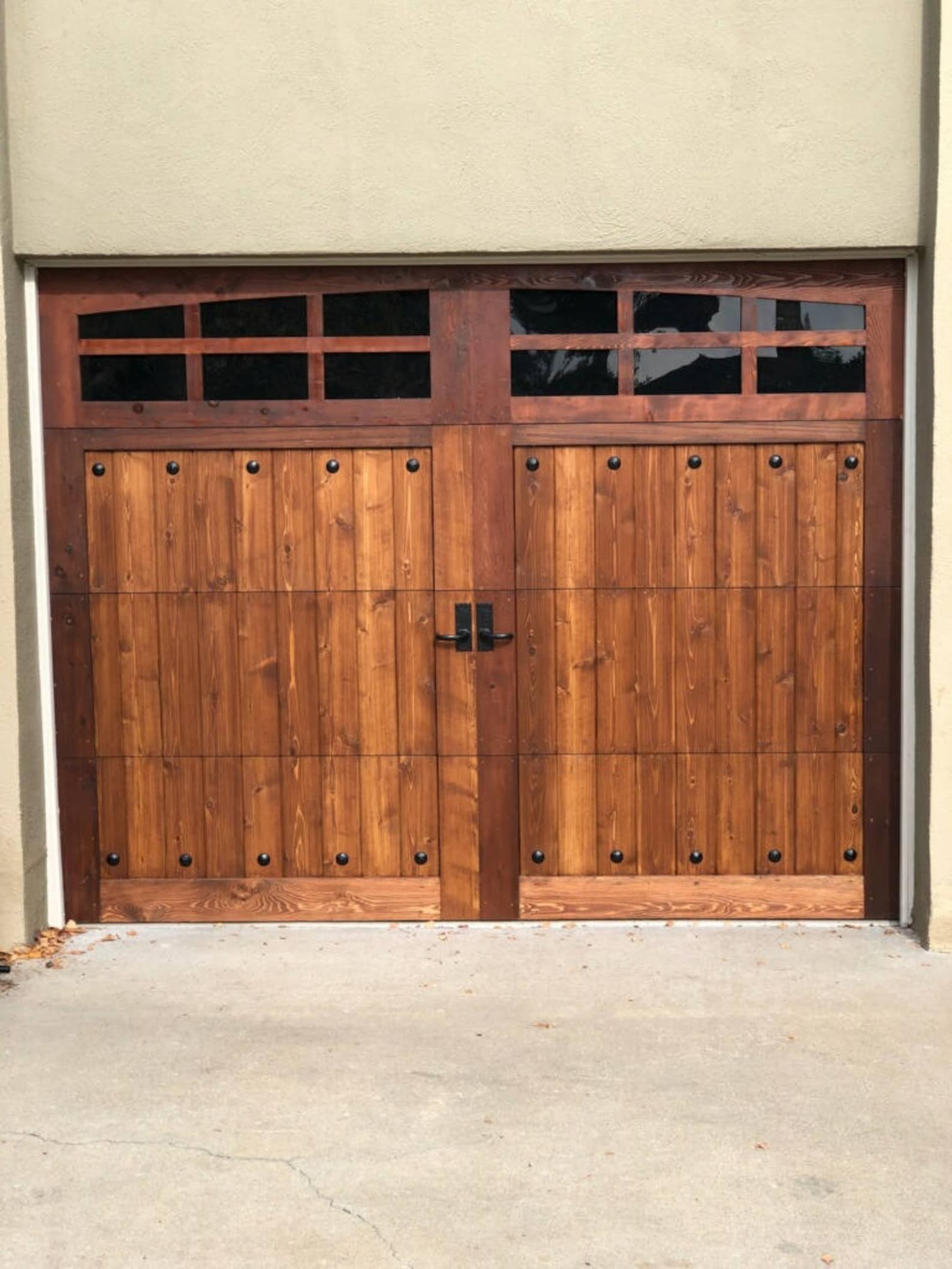 Craftsman Style Wooden Garage Door - Etsy