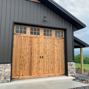 Beautiful Solid Cedar Garage Doors - Etsy