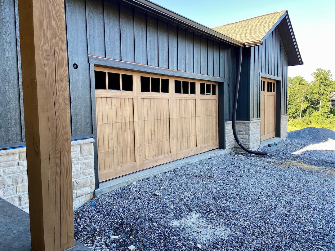 Carriage Looking Cedar Garage Doors - Etsy
