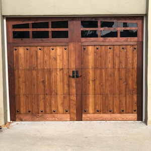 Beautiful Solid Cedar Garage Doors - Etsy