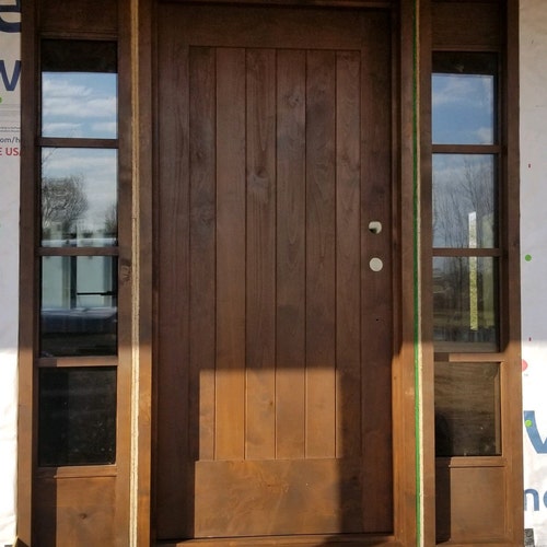 Solid Alder Wooden Entry Doors - Etsy