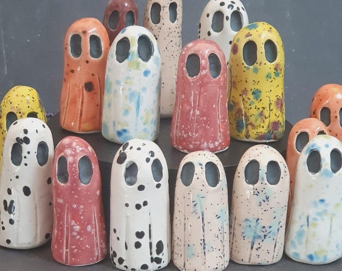 Ceramic Halloween Ghosts - Etsy UK