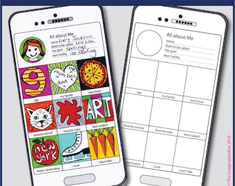 Soccer 'all About Me' Printable Art Activity: Back to School Icebreaker ...