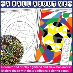 All About Me Back to School Soccer/football Printable Art Activity for ...
