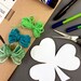 Shamrock Doodle Art: St. Patrick's Day Craft Activity (instant Download ...