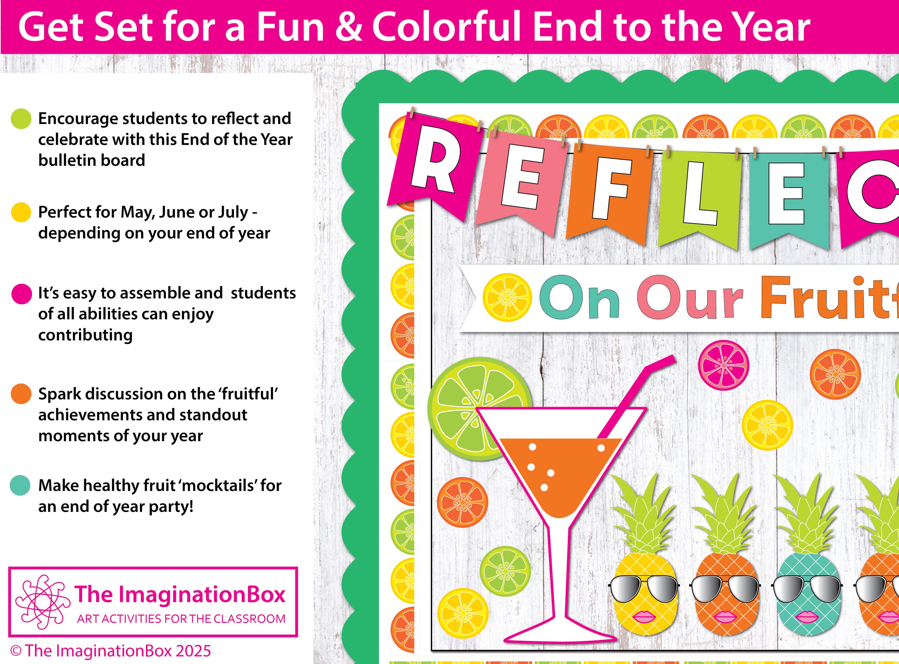 End of Year Bulletin Board Kit, May Bulletin, Summer Coloring Pages ...