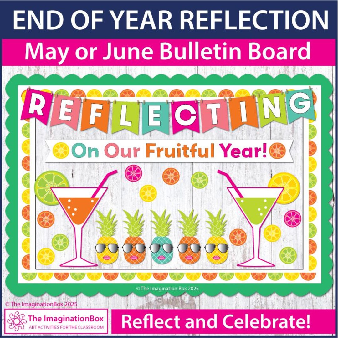 End of Year Bulletin Board Kit, May Bulletin, Summer Coloring Pages ...