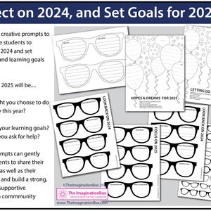 New Years 2025 Selfie Coloring Pages, Goal Setting Resolutions ...