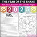 Year of the Snake Art Activities and Coloring Pages, Chinese New Year ...