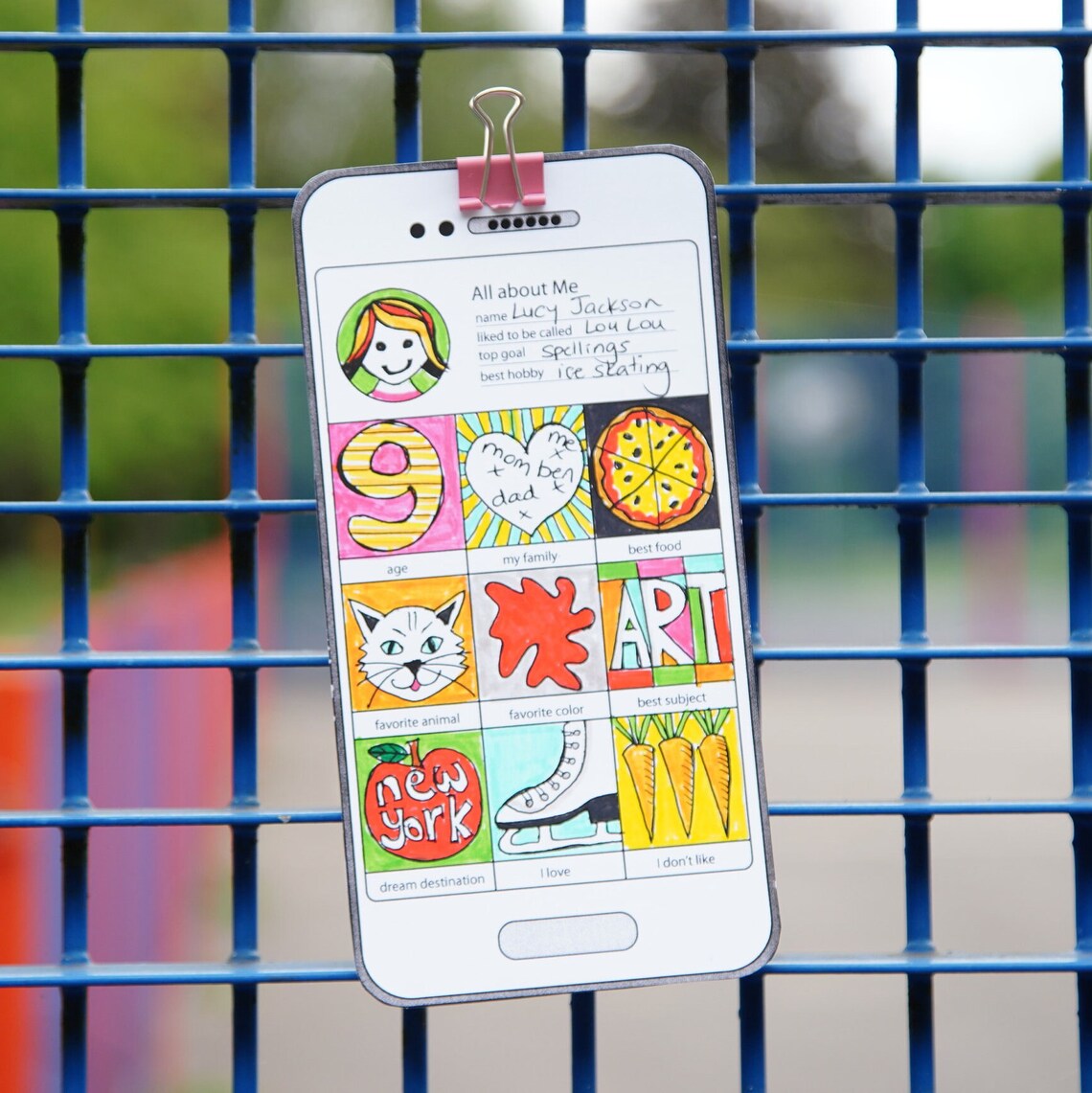 All About Me Art-phone Activity: Back to School Printable (digital ...