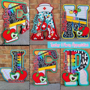 20 Handpainted Teacher Appreciation Nurses Week Paper Poster Board ...