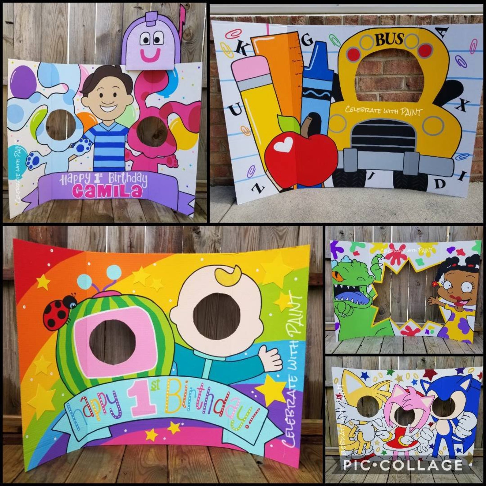 28x40 Hand-painted Trifold Photo Prop OR 22 | Etsy