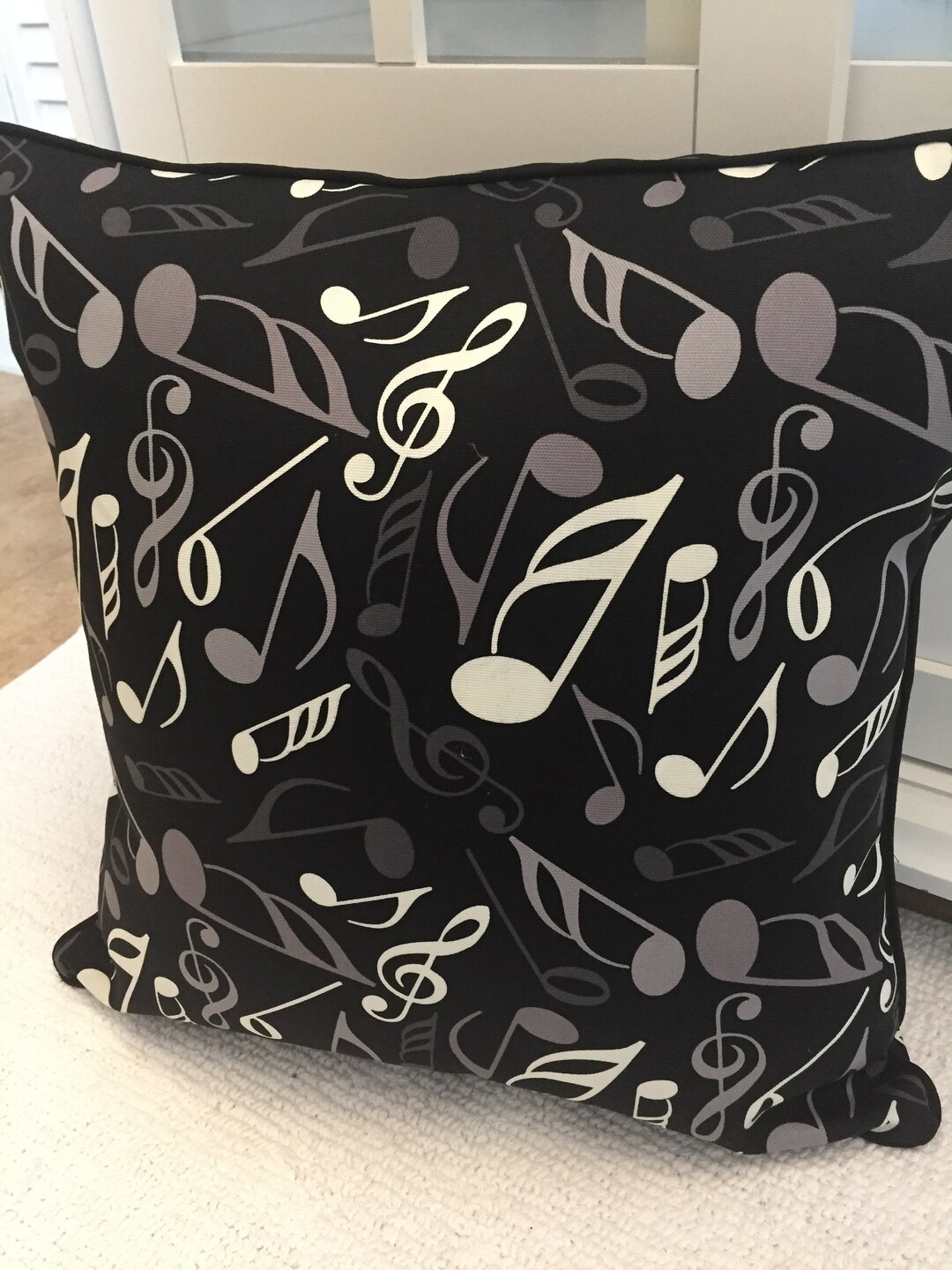 Music Note Pillow Cover - Etsy