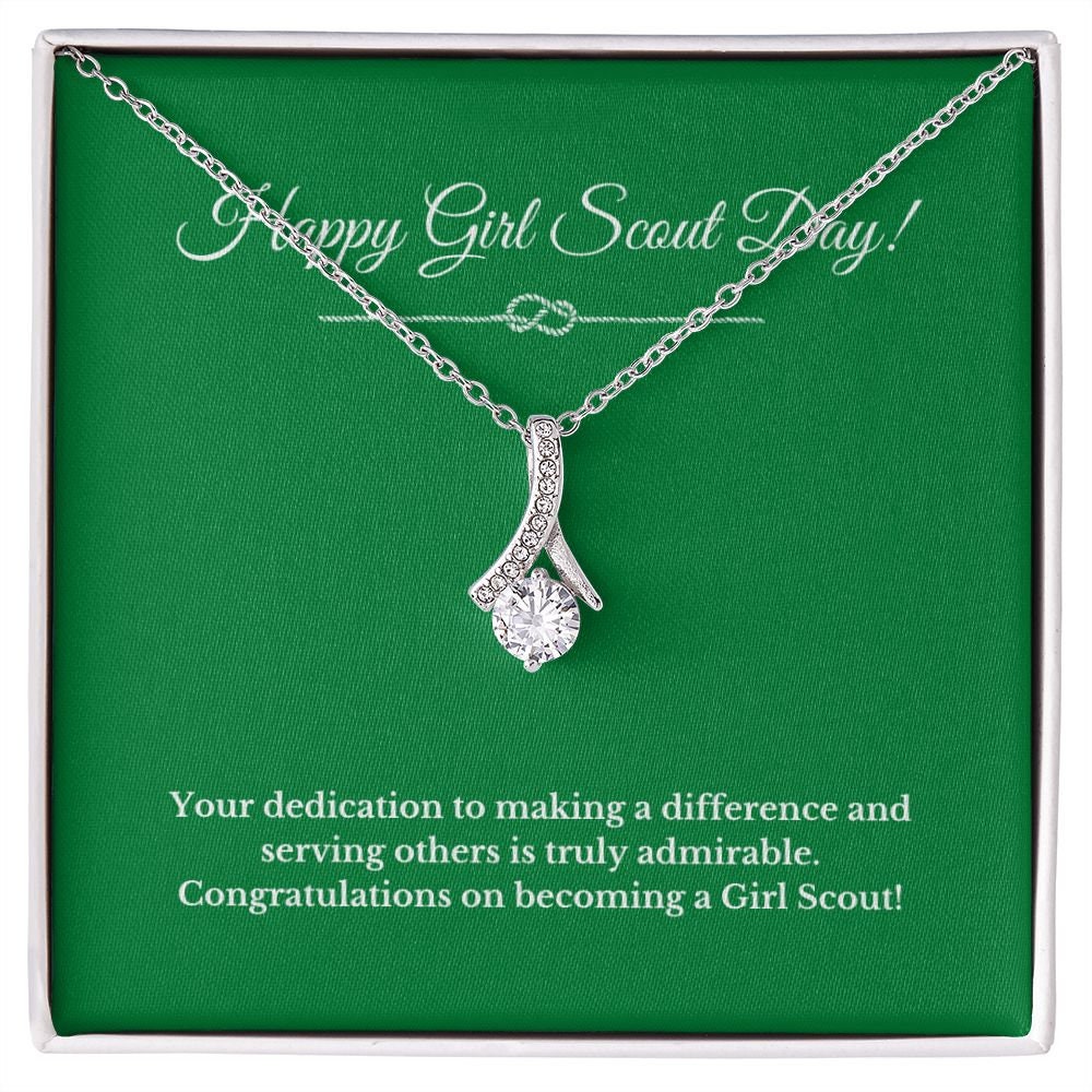 Ribbon Girl Scout Gift, Girl Scout Necklace, Girl Scout Gifts, Girl ...