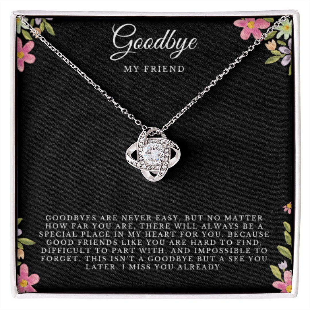 Best Friend Going Away Necklace, Gift for Friend, Moving Away Gift ...