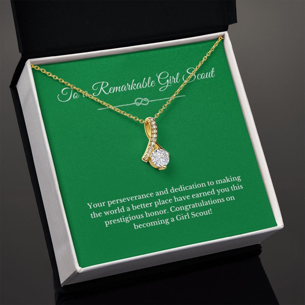 Ribbon Girl Scout Gift, Girl Scout Necklace, Girl Scout Gifts, Girl ...