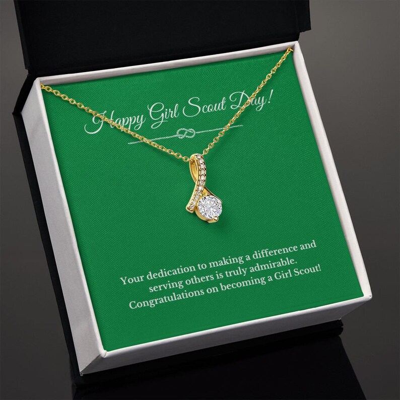 Ribbon Girl Scout Gift Girl Scout Necklace Girl Scout Gifts - Etsy