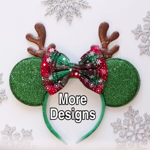 Christmas Mickey Ears, Minnie Mouse Ears, Christmas Ears,mickey Ears ...