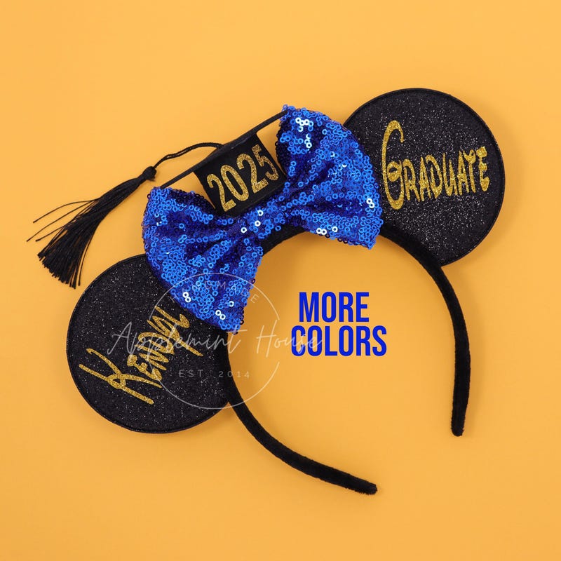 Yellow Blue Mickey Ears - Etsy